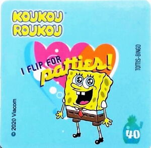 Game Card: Squarepants `I Flip For Parties!` (Koukou Roukou(Bob ...