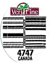 Fruit Sticker: Veri Fine #4747 Rutabaga (CanadaCol:CA-VG-00057 🍎