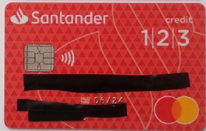Bank Card: Santander 123 (Santander Bank Polska, PolandCol:PL-MC-0359.02