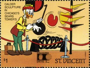 Stamp: Calder sculpture in Chicago´s Sears Tower´s - Gyro Gearloose ...