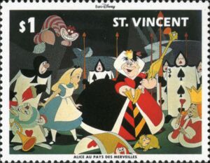 Stamp: Alice in Wonderland (Saint Vincent and The Grenadines(Disney ...