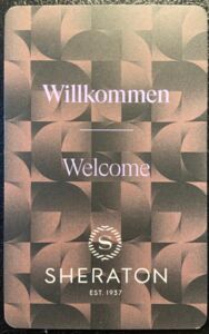 บัตรโรงแรม: Sheraton - Willkommen - Welcome (Sheraton, สหรัฐอเมริกา ...