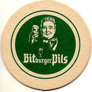 Beer Coaster: Bitburger (Bitburger Brauerei, Germany, Federal ...