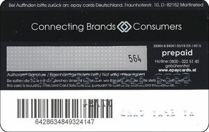 Bank Card: Epay (Wirecard, Austria) Col:AT-MC-0019