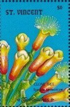 Briefmarke: Clove tree (Syzygium aromaticum) (St. Vincent und die ...
