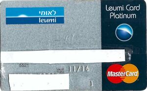 Bank Card: Leumi (Leumi Bank, IsraelCol:IL-MC-0054