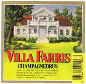 Etiqueta de bebida: Villa Farris Champagnebrus (Arendal Bryggeri ...