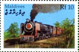 Stamp: Indian National Railway Class YP Pacific locomotive, India ...