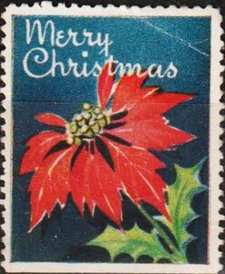 切手: Merry Christmas. Poinsettia (アメリカ合衆国:シンデレラ切手(U.S.A.) Col:US 1947-07 📮