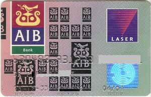 Bank Card: AIB Bank (Allied Irish Banks (AIB), IrelandCol:IE-GM-0027