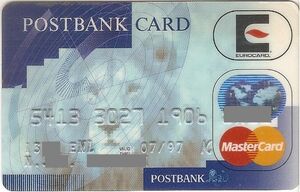 Bank Card: Potbank Card (Postbank, NetherlandsCol:NL-MC-0006.03