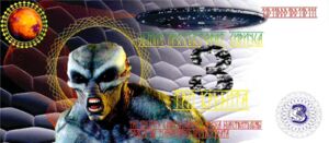 Banknote: 3 Credits (Fantasy Issues(Alien) Col:EAR-2