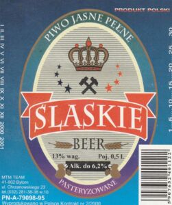 Drink Label: Slaskie Beer (Browar Chojnow, PolandCol:PL-BEER-009471
