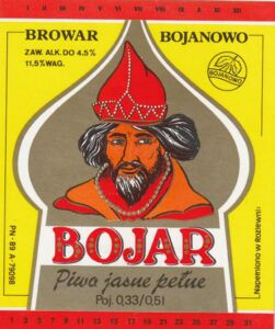 Drink Label: Bojar (Browar Bojanowo, PolandCol:PL-BEER-001166
