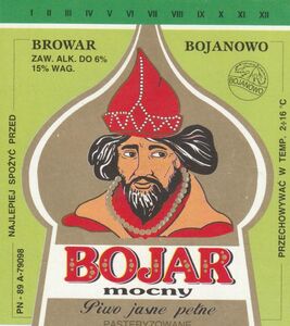 Drink Label: Bojar mocny (Browar Bojanowo, PolandCol:PL-BEER-009671