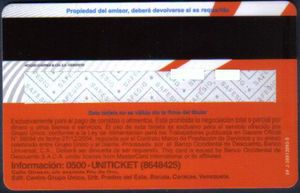 Bank Card: Uniticket Alimentación (Banco Occidental de Descuento ...