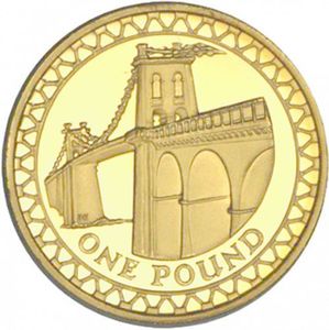 Coin: 1 Pound (Menai Bridge) (United Kingdom of Great Britain ...