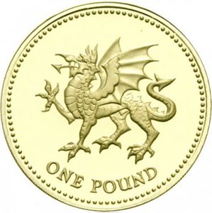 Coin: 1 Pound (Dragon of Wales) (United Kingdom of Great Britain ...