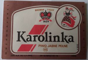 Drink Label: Karolinka Piwo Jasne Pelne (Tyskie Browary Książęce ...