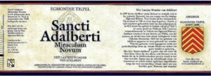 Drink Label: Sancti Adalberti Tripel (Brouwerij Egmond, NetherlandsCol ...