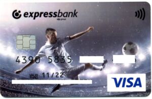 Bank Card: Expressbank Visa Football Player - 06/19 (Expressbank ...