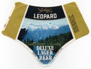 Drink Label: Deluxe lager beer (Leopard brewery, New ZealandCol:NZ-BEER ...