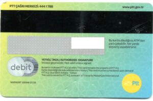 Banka Kartı: PTT Kart (PTT Bank, TürkiyeCol:TR-MC-0456