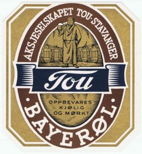 Etiqueta de Bebida: Tou Bayerøl (Aksjeselskapet Tou, NoruegaCol:NO-BEER ...