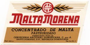 Etiqueta de bebida: Malta Morena (Cervecería Nacionál Dominicana (AB ...