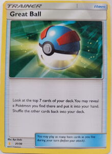 Game Card: Great Ball (#21) (Alolan Raichu Half-Deck) (Pokémon TCG(SM ...