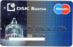 Tarjeta de Banco: Dsk Bank Maestro - 03/00 (DSK Bank, BulgariaCol:BG-MS ...