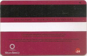 Bank Card: Moza Banco (Moza Bank, MozambiqueCol:MZ-GM-0026