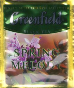 Tea Bag: Spring Melody, golden frame, bs NEP, glossy (Greenfield ...