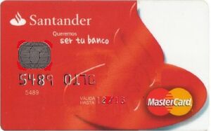Bank Card: Santander (Banco de Santander, SpainCol:ES-MC-0039.13