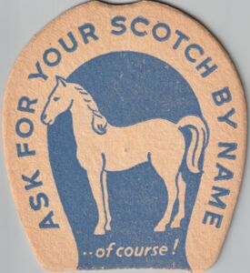 Beer Coaster: White Horse (Diageo USVI, United Kingdom of Great Britain ...