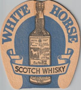 Beer Coaster: White Horse (Diageo USVI, United Kingdom of Great Britain ...