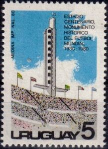 Stamp: Montevideo Stadium (Uruguay(Soccer Gold Cup Championship ...