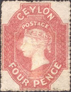 Stamp: Queen Victoria (1819-1901) (Ceylon(Stamps of Ceylon) Sg:LK 30a