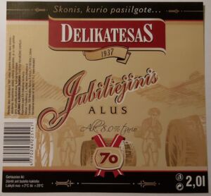 Drink Label: Delikatesas Jubiejinis Alus (Brewery Rinkuskiai ...