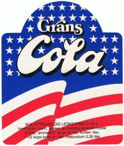 Drink Label: Grans Cola (Grans Brewery, NorwayCol:NO-SODA-000124