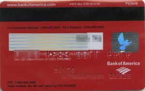 Bank Card: Bank of America VISA US PRIDE (Bank of America, United ...