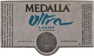 Drink Label: Medalla Ultra (India Brewery, Puerto RicoCol:PR-BEER-000004