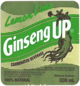 Drink Label: Ginseng Up (Carib Brewery LTD., Trinidad and TobagoCol:TT ...