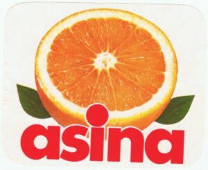 Drink Label: Asina (Fontana a/s, NorwayCol:NO-SODA-000151