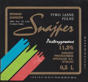 Drink Label: Snajper (Browar Zakrzów, PolandCol:PL-BEER-009774