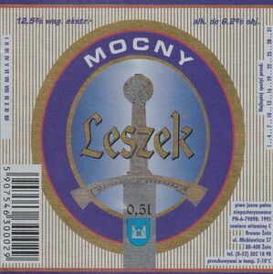 Drink Label: Leszek mocny (Browar Znin, PolandCol:PL-BEER-009808