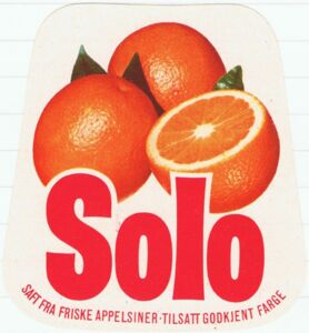 Drink Label: Solo (E. C. Dahls brewery, NorwayCol:NO-SODA-000180