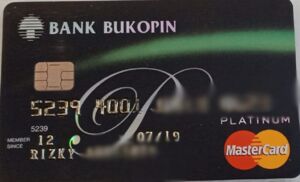 Bank Card: Bank Bukopon - Master Platinum (Bank Bukopin, IndonesiaCol ...