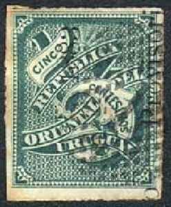 Stamp: Overprint in black "1883 Provisorio" on Issue of 1877 (Uruguay ...