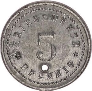 Coin: 5 Pfennig (Germany, Empire(Geiselhöring Notgeld) Wal:f153.1B